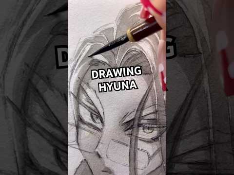 Drawing Hyuna from Alien Stage 😎 #alienstage #hyuna #alnst #vivinos #art #shorts