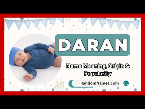 Daran - Baby Boy Name Meaning, Origin & Popularity - RandomNames.com