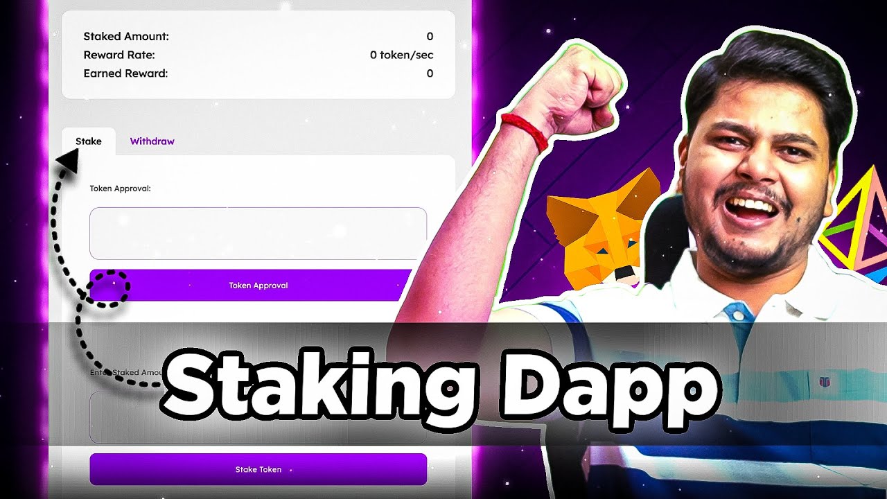 Create a Token Staking Dapp & Earn Rewards 🤑 | React JS, EtherJs, Solidity Dapp | DeFi Series