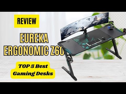 Review EUREKA ERGONOMIC Z60 Gaming Desk - Top 5 Best Gaming Desks On Amazon 2024