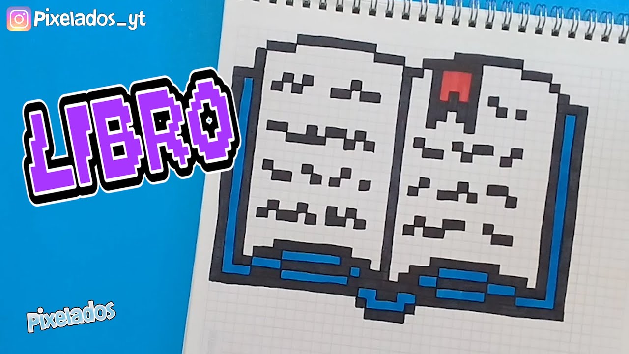 COMO DIBUJAR LIBRO PIXEL ART - PIXELADOS