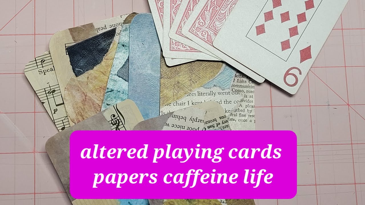 Craft along with me making Altered Mini Masterboard Playing Cards