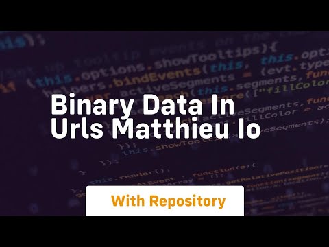 Binary data in URLs matthieu io