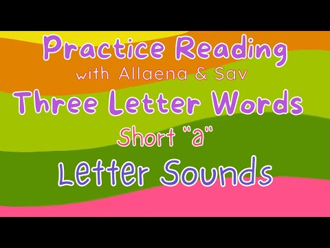 How To Read 3 Letter Words-Short a | Pre-School Practice Reading Using Letter Sounds | FUN LEARNING