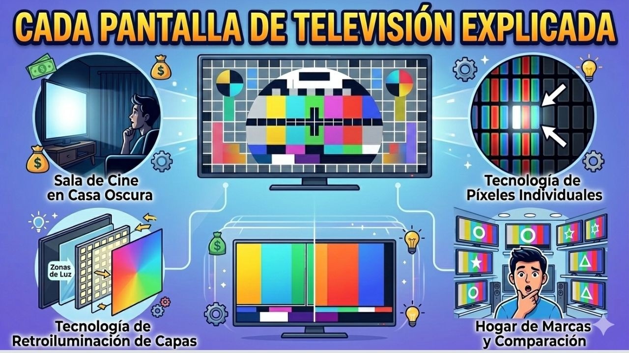 Cada Pantalla de Televisión Explicada en 19 Minutos