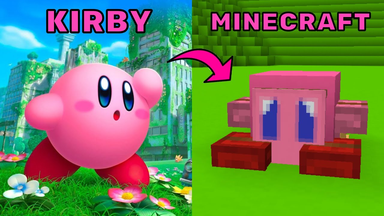 How To Build Kirby In Minecraft! (Java/Bedrock)