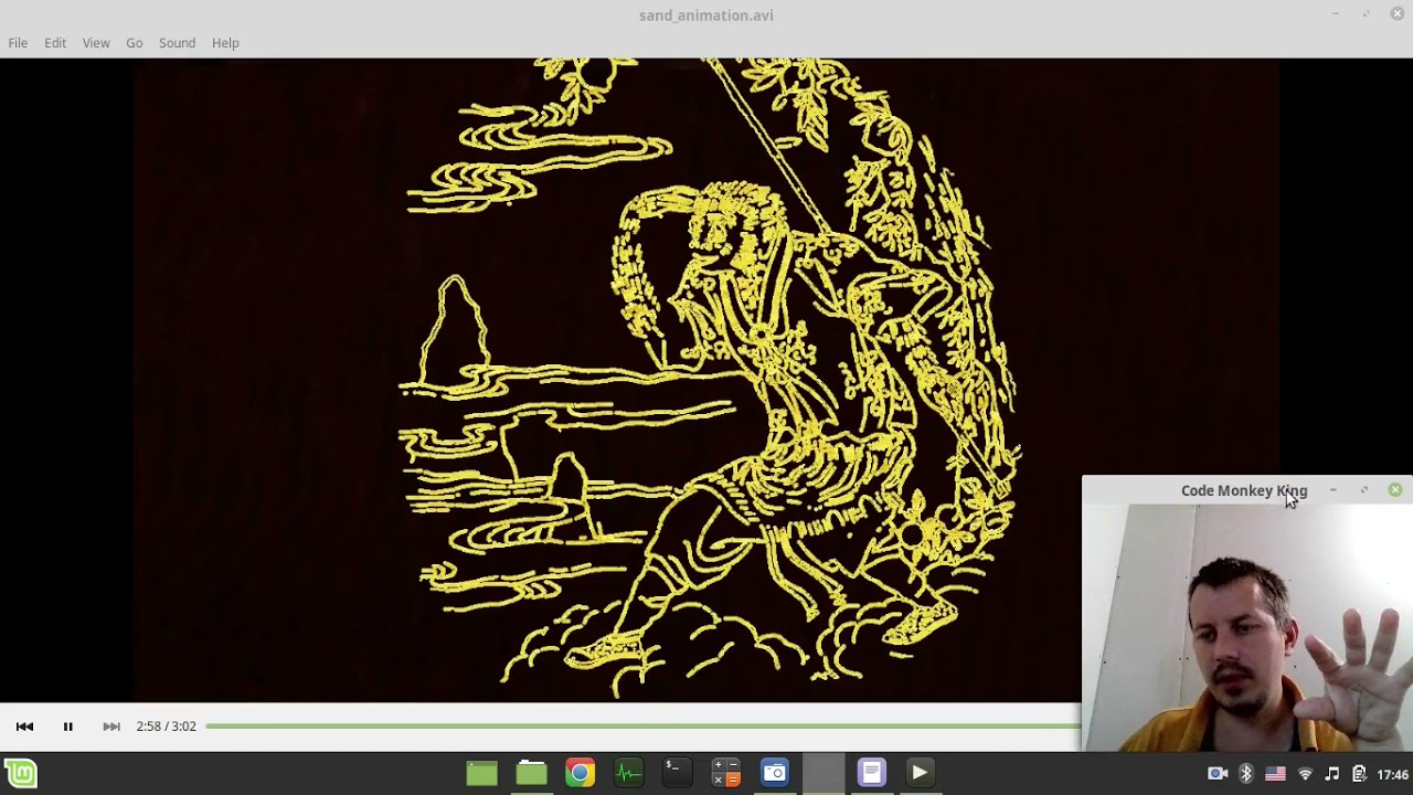 Automating SAND ANIMATION using Python & OpenCV