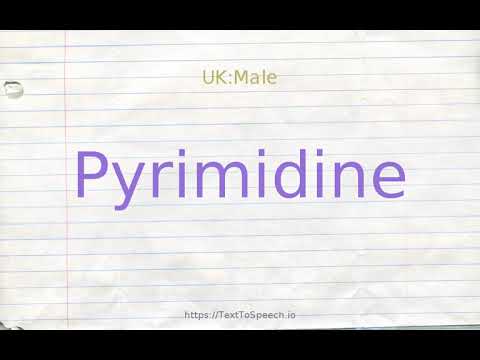 How to pronounce pyrimidine