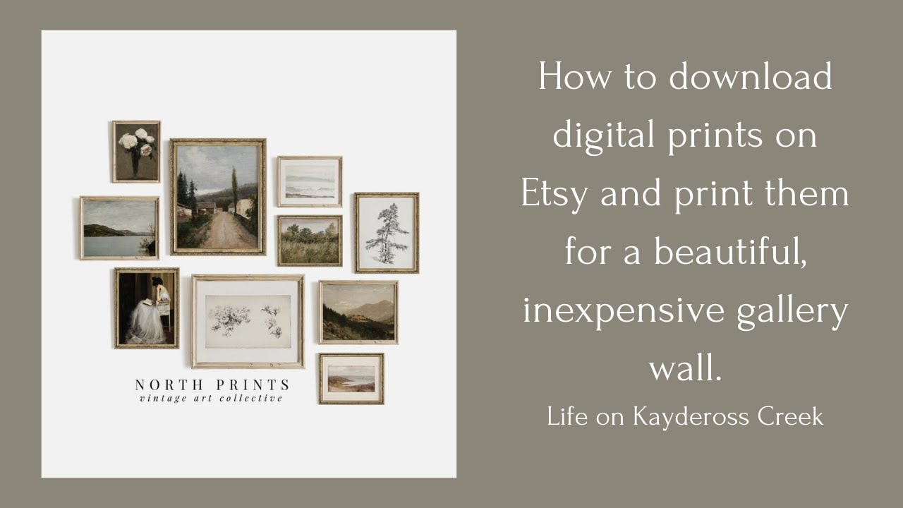 How to download and print digital prints from Etsy