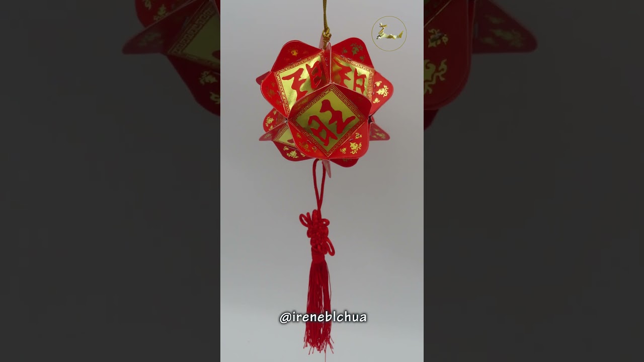 12-unit CNY Card Lantern #CNY #Card Lantern #DIY #Decoration