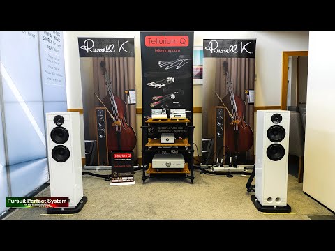 NEW Russell K RED 150 SE Melco Tellurium Q Norma Audio Mola Mola @ UK HiFi Show Live 2019