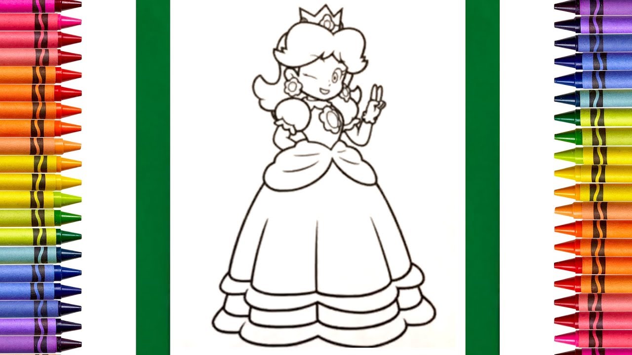 The Coloring Couple Presents: Nintendo’s Princess Daisy | How to Color
