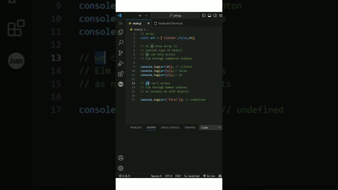 Javascript Array 👨‍💻||more on Array 🤗|| code made Easy || #ytshorts #shortsfeed #codingisfun #viral