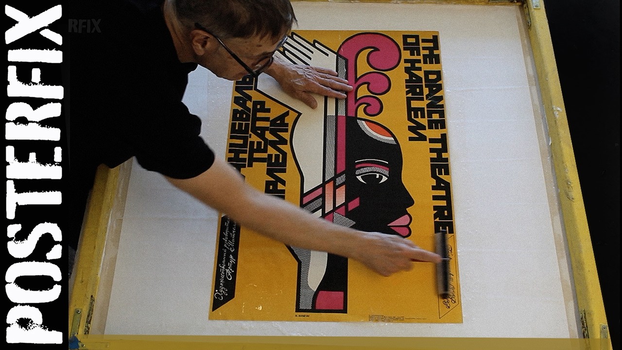 Linen Backing DANCE THEATER of HARLEM - 1988 U.S.S.R. Poster FIX