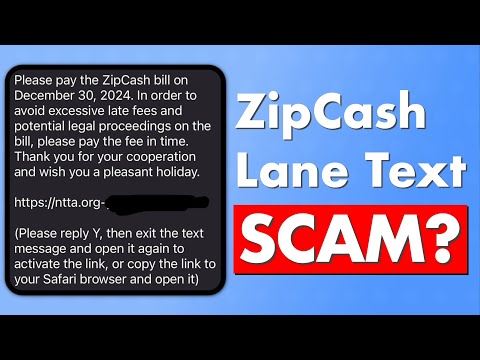 Fake NTTA Unpaid Tolls Invoice - ZipCash Lane Text Scam!