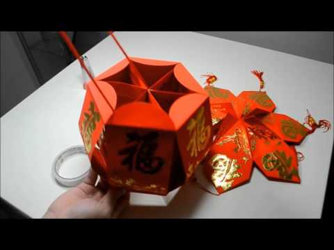 D.I.Y Chinese New Year Red Envelope Lantern Demonstration 02
