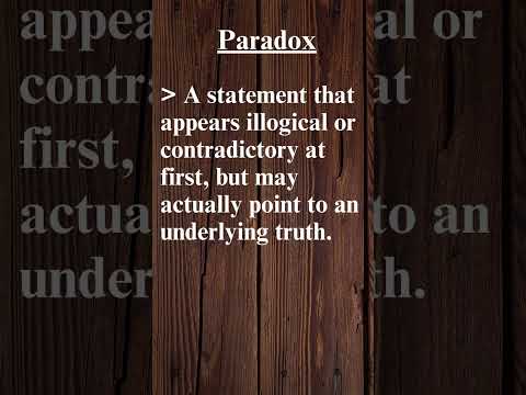 Paradox I Literary Term