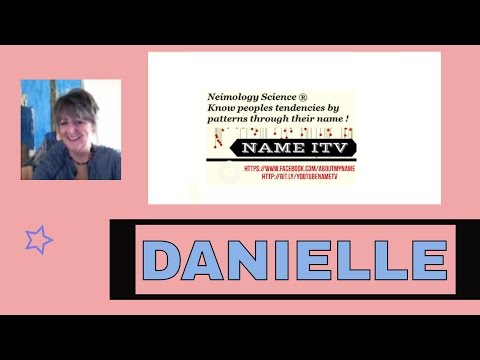 ~Name = Meaning ^ Names -1st. Name Danielle : Name 📊✔️