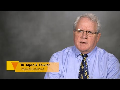 Meet Dr. Alpha A. Fowler III, Internal Medicine, Pulmonary Disease and Critical Care Specialist
