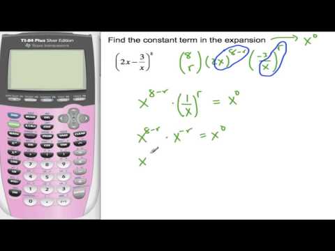 Binomial Expansion finding the constant term