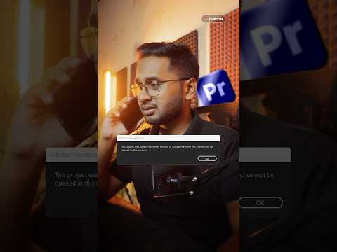 How To Downgrade Premiere Pro Project File #shorts