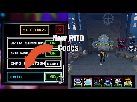 All Working (Five Nights TD) Codes In Roblox