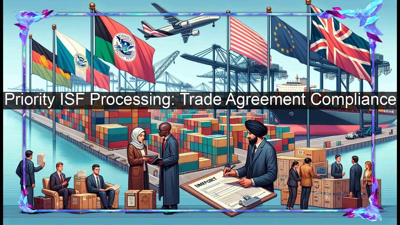 Unlocking Expedited Customs Clearance: Priority ISF Processing for Trade Agreement Compliance