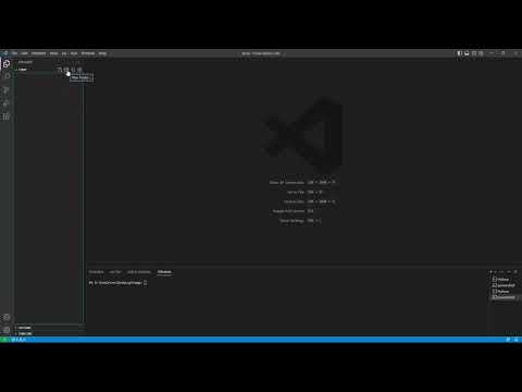 4. Python - select project folder, make and run a python file
