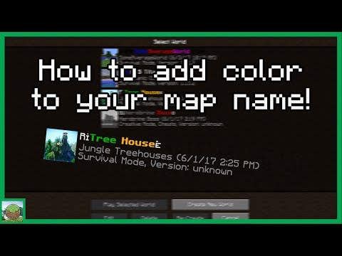 How to make color and font coded map names in minecraft!