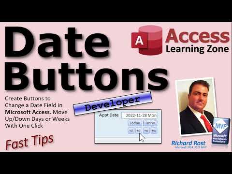 Create Buttons to Change a Date Field in Microsoft Access. Move Up/Down Days or Weeks With One Click