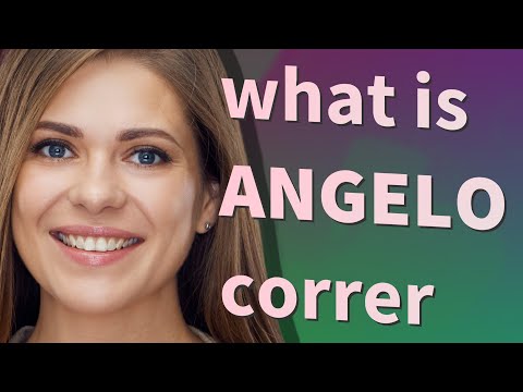 Angelo correr | meaning of Angelo correr