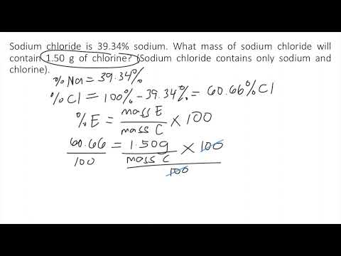 Sodium chloride is 39.34% sodium. What mass of sodium chloride will contain 1.50 g of chlorine?