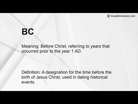 BC Meaning