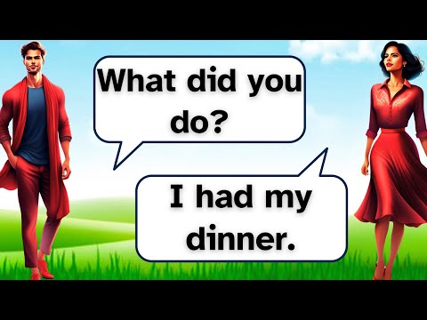Past Tense - English Conversation Practice -Improve Speaking Skills- Past Tense conversations