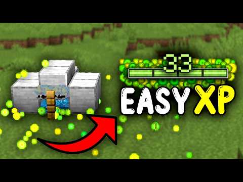 NEW EASIEST XP Farm Minecraft Bedrock 1.21!
