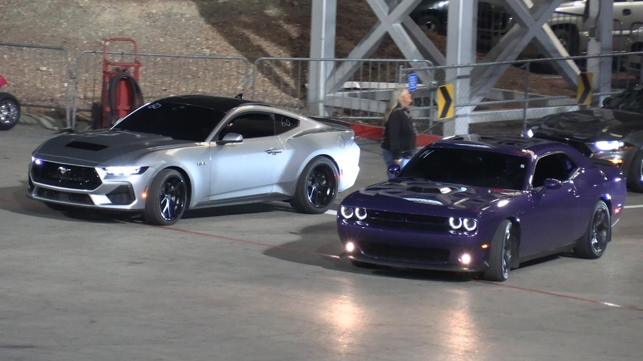 S650 Ford Mustang GT Drags Dodge Challenger and S550 Predecessor ...