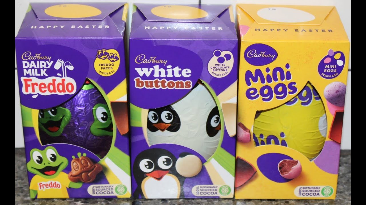 Cadbury Easter Egg: Freddo, White Buttons & Mini Eggs Review