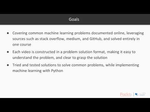 Learn Troubleshooting Python Machine Learning The Course Overview|packtpub com - Mind Luster