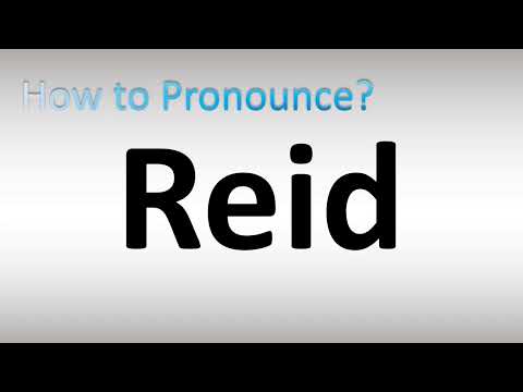 How to Pronounce Reid