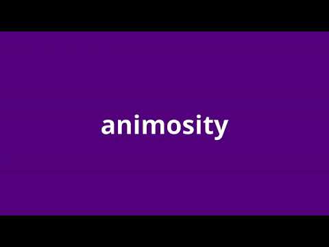 what is the meaning of animosity