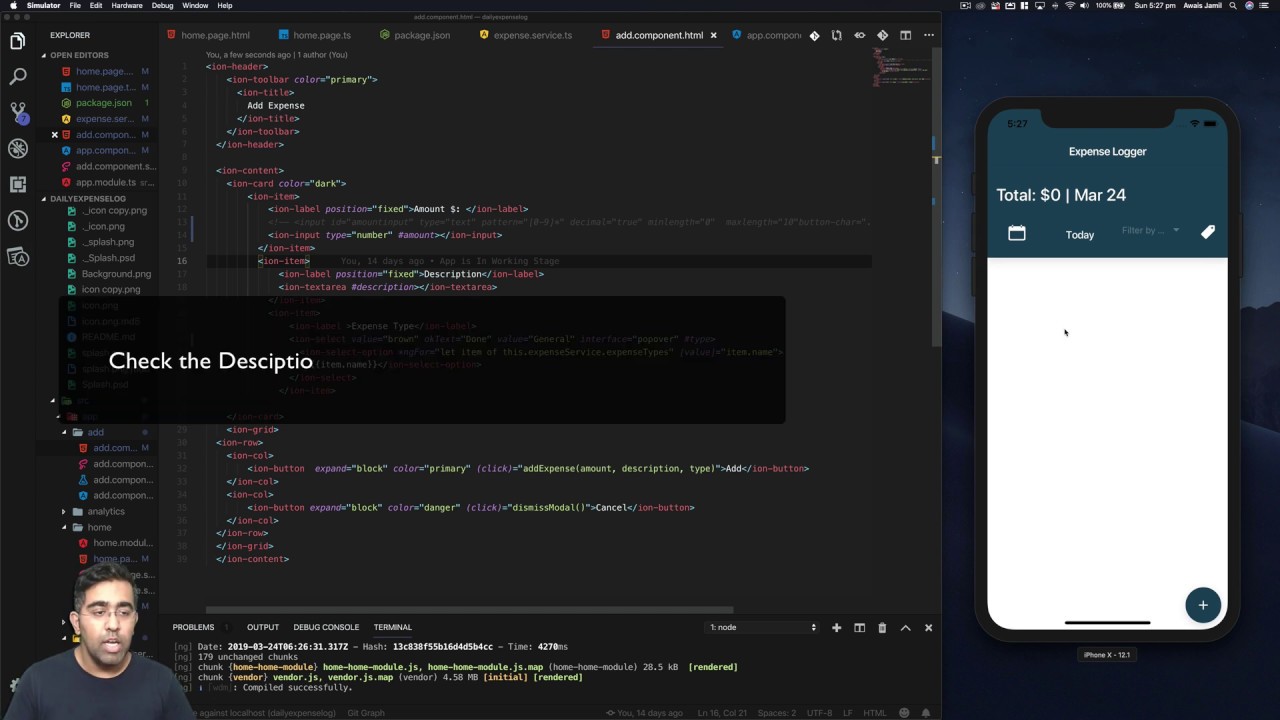 How to Add numeric keyboard with Decimal with IONIC 4