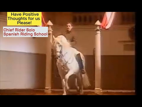 Have Positive thoughts for us! Chief Solo Rider at Spanish Riding School