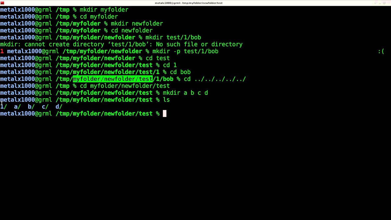 Create a Folder in the Linux Shell Script Tutorial   Directory