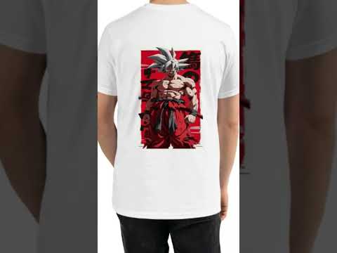 Anime (Dragon Ball Z) back printed (Son Goku) T shirt Link to buy is in bio #cloths #subscribe