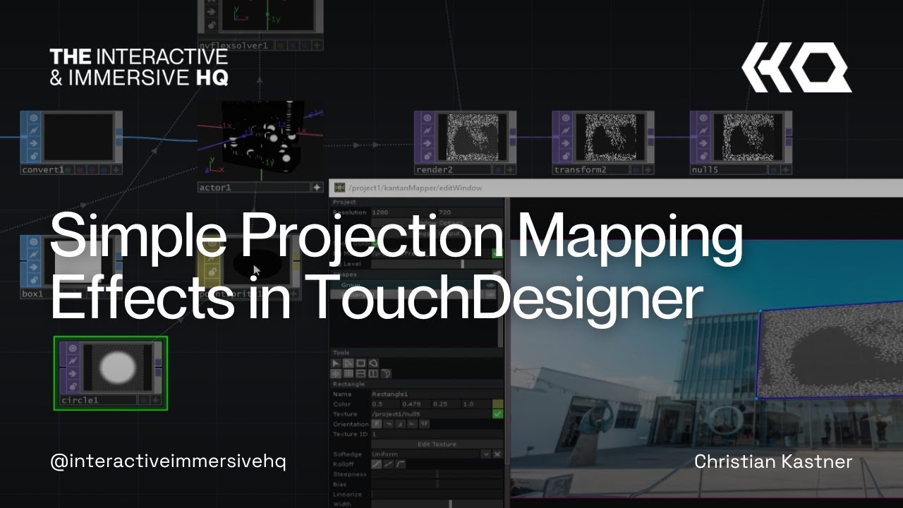 Simple Projection Mapping Effects in TouchDesigner - TouchDesigner Tutorial 214