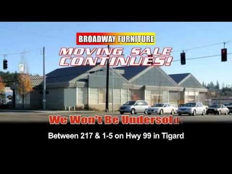 Broadway Furniture Tigard Moving Sale