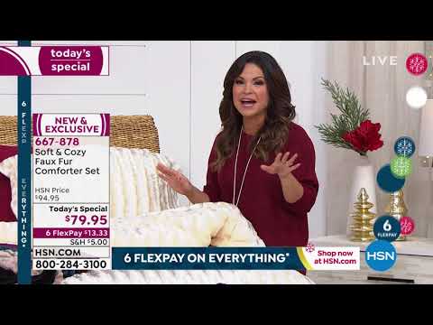 Soft Cozy Faux Fur Comforter Set