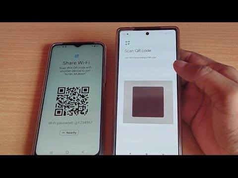 Google Pixel 7a Qr Code Scan, How to share Wi-Fi Internet mobile to mobile with QR code,