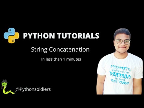 String Concatenation Python Tutorial #shorts #python #tutorial