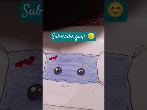 Cute Mask drawing | easy way to draw mask| Cute drawing ideas